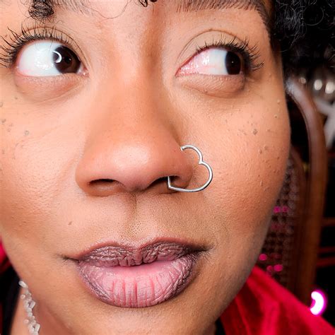 Big Heart Nose Ring — Inchoo Bijoux