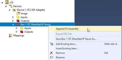 Project Setup EIP Connection Wtih TwinCAT Adapter X Keyence KV Scanner