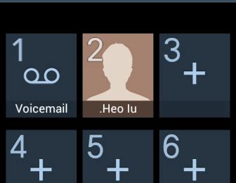 Android Configuring Speed Dial Numbers