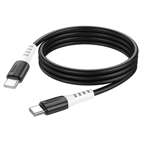 Кабель Usb C Hoco X82 60w силиконовый Type C Type C 1м черный купить по цене 320₽ описание