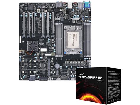 Supermicro Amd Motherboard Cpu Bundle M12swa Tf Workstation Motherboard Installed With Amd