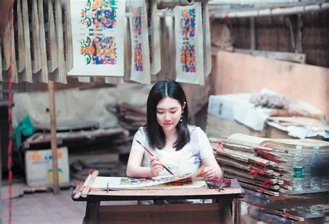 滩头年画钟海仙 滩头年画 大山谷图库