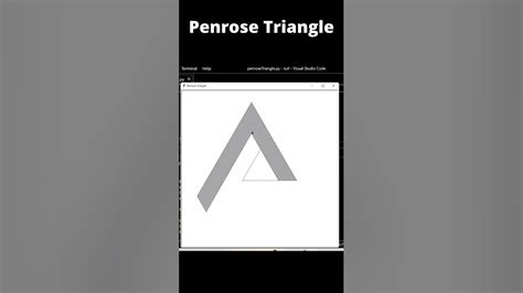 How To Make Penrose Triangle Using Python Programming Turtle Python