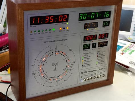 Dcf77 Analyzer Clock V2 0 Clock Arduino Cnc Arduino Projects