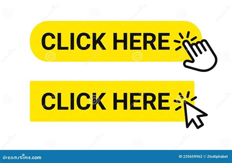 click here pointer mouse cursor computer stock vector illustration of