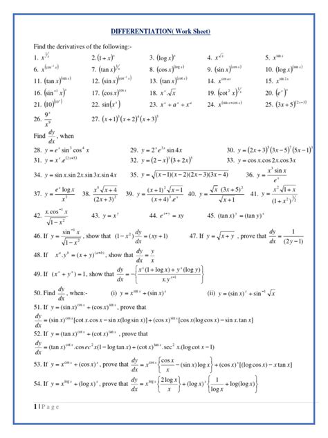 Differentiation 1 Pdf Mathematical Analysis Calculus