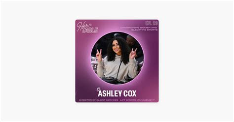 ‎her Table Ashley Cox Championing Women And Elevating Sports On