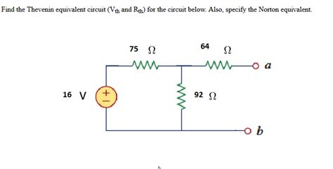 Solved Find The Thevenin Equivalent Circuit Vth And Rth Chegg Com
