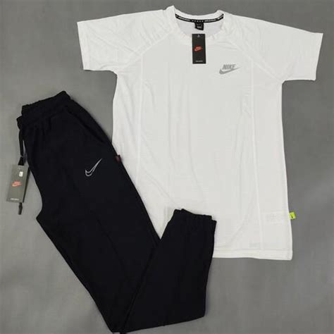 خرید و قیمت ست تیشرت و شلوار اسپرت مردانه طرح نایک رنگ تیشرت سفید و