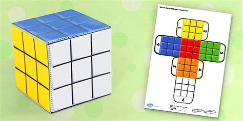 Real Life Object 3d Shapes Puzzle Cube Twinkl