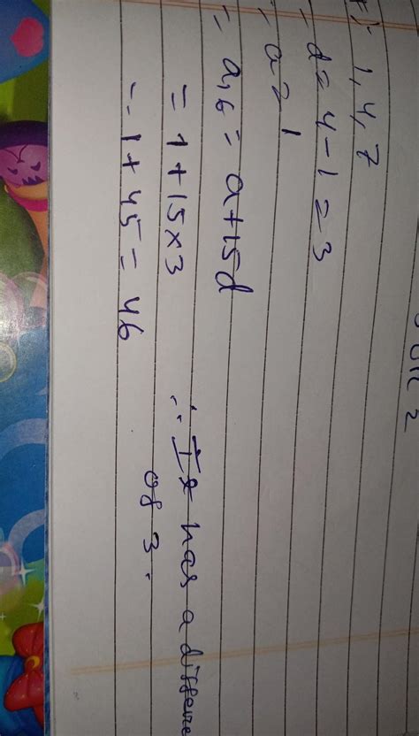 Find The 16th Term Of The Sequence 1 4 7 And Differentiate Between