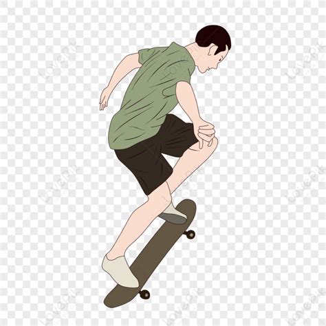 스케이트 보드 소년 Png 일러스트 무료 다운로드 Lovepik