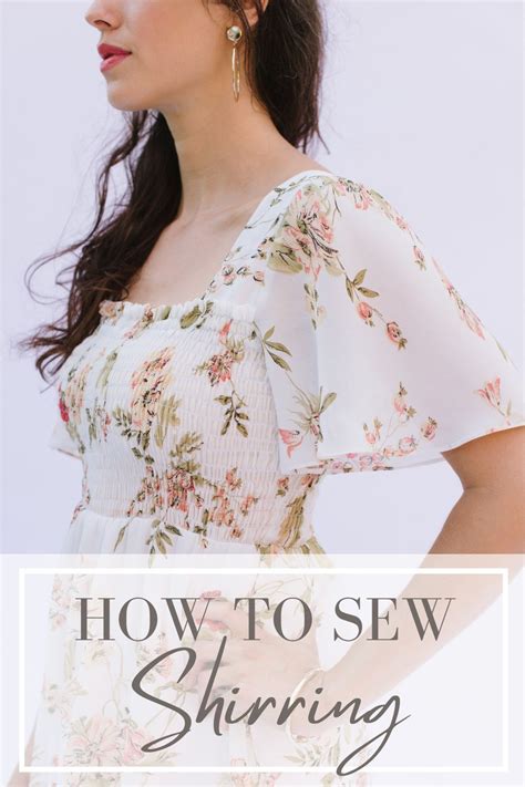 Learn How To Sew Shirring Sewing Elastic Dress Sewing Patterns