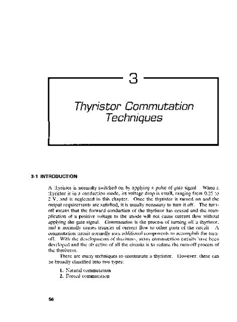 Pdf Thyristor Commutation Techniques