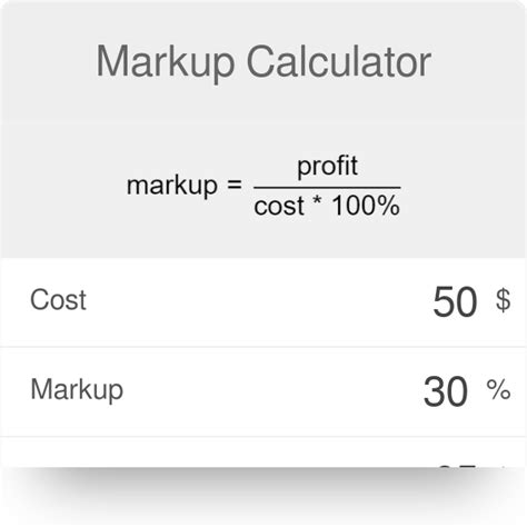 Markup Markdown Calculator At Brian Schlueter Blog