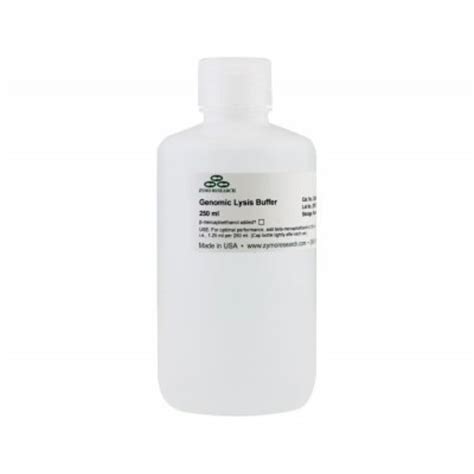 Zymo Research Genomic Lysis Buffer 250 Ml Zd3004 1 250 Zoro