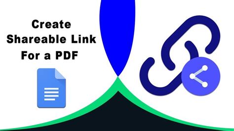 Two Links With The Text Create Shareable Link For A Pdf