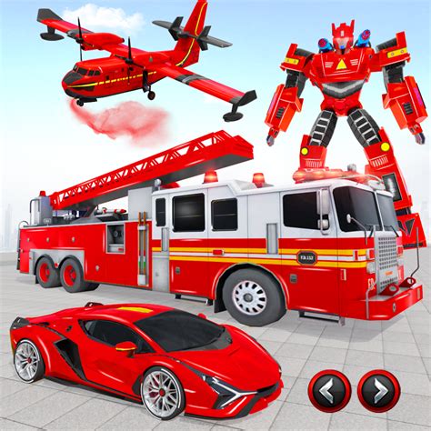 Android 용 Fire Truck Robot Car Game 다운로드