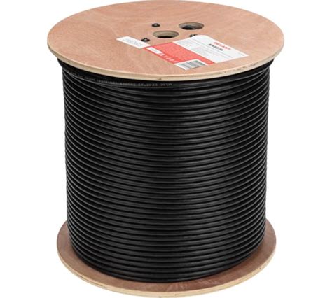 Кабель витая пара Rexant F Utp Cat 6 Pe 4pr 23awg Outdoor Solid черный 305м 01 0158