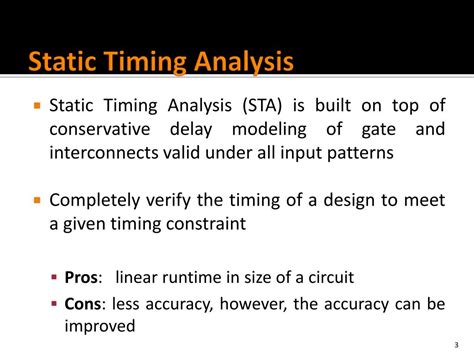 ppt static timing analysis for combinational threshold logic networks powerpoint presentation