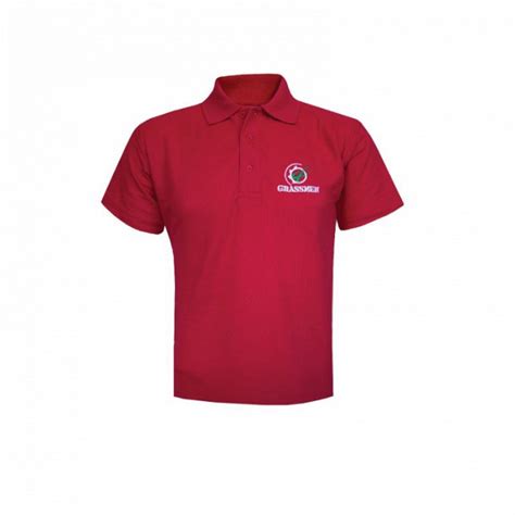 Grassmen Red Polo Shirt Inishowen Co Op