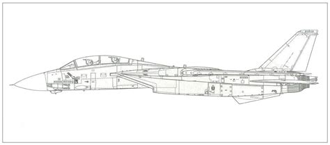 Grumman F 14 Blueprint Art Technical Drawing Drawings