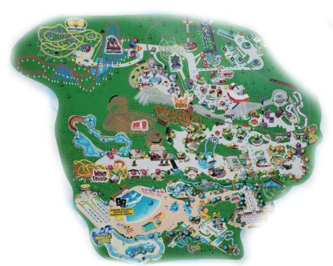 Six Flags Hurricane Harbor Map