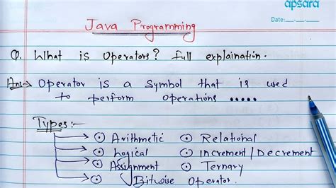 operators in java hindi what is operator discuss with types youtube