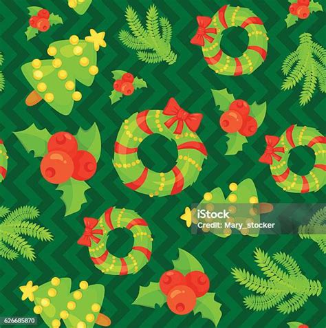 귀여운 만화 크리스마스 장갑 사탕 지팡이 홀리와 원활한 패턴 겨울에 대한 스톡 벡터 아트 및 기타 이미지 겨울 공휴일 귀여운 Istock