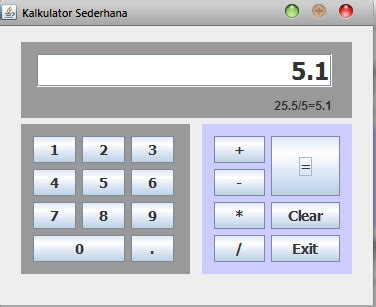Aplikasi Kalkulator Sederhana Dengan Java Netbeans Muhammad Syarif
