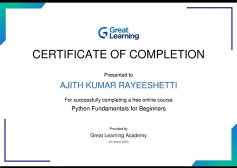 Greatlearning Python Ajith Kumar Rayeeshetti