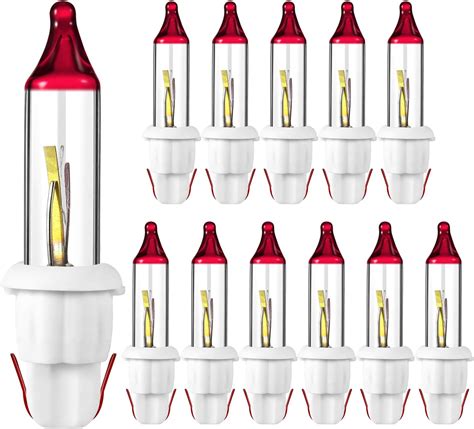 Ganeen 12 Pcs Christmas Replacement Mini Light Bulbs 35v