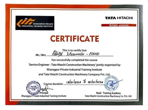 Abhijit Mazumder On Linkedin Hi Connection I Have A Certified Service Engineer From Tata