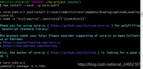 解决：npm Warn Deprecated Core Js 2611core Js漏洞 Csdn博客
