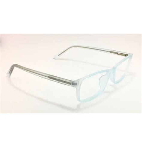 Framesvista Lite Slim Rectangle Light Sky Blue Eyeglasses For Men