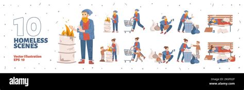 Hobo Camp Stock Vector Images Alamy