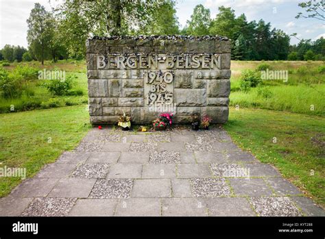 Bergen Belsen 1940 1945 Stone Jewish Holocaust Memorial Belsen Bergen