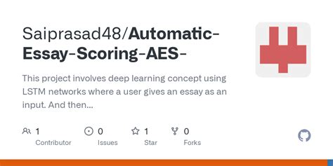 Github Saiprasad48 Automatic Essay Scoring Aes This Project Involves Deep Learning Concept