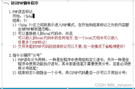 Php基础入门：脚本、变量与类型转换 Csdn博客