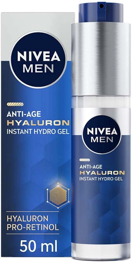 NIVEA For Men Anti Age Hyaluron Face Gel 50 ml | lyko.com