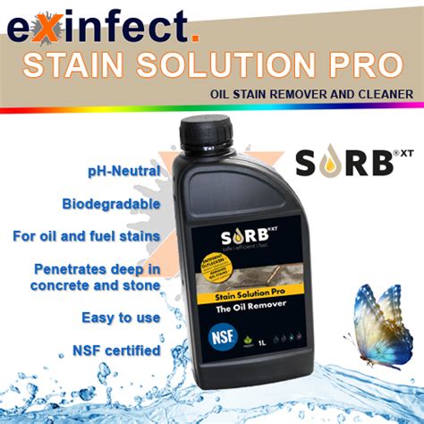 Sorb®xt Stain Solution Pro Exinfect Reinigen Ontsmetten Desinfectie
