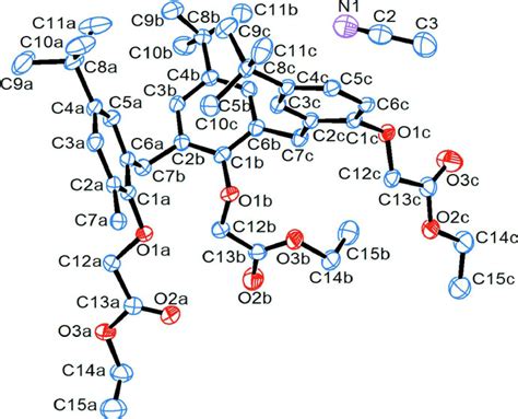 A View Of The Asymmetric Unit Of The Title Compound With Atom