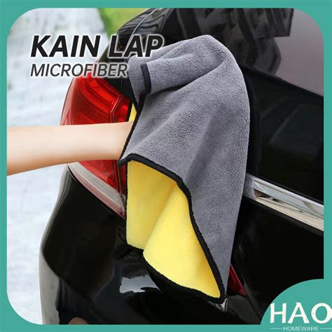 Kain Lap Mobil Microfiber 30 X 30 Kain Lap Kuning Serbaguna 30x30