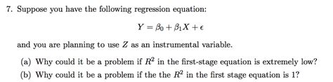 Solved Suppose You Have The Following Regression Chegg Com
