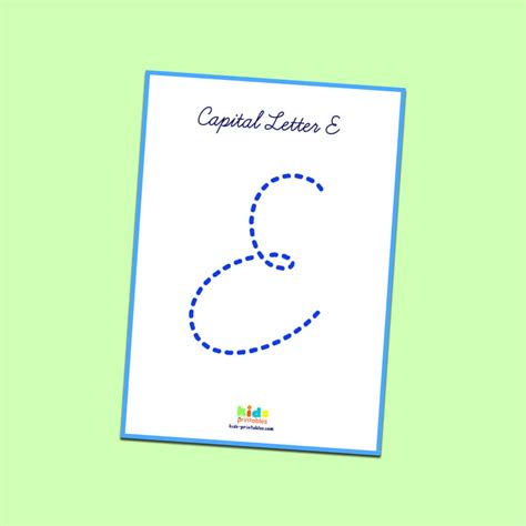 Capital E In Cursive Cursive Handwriting Practice
