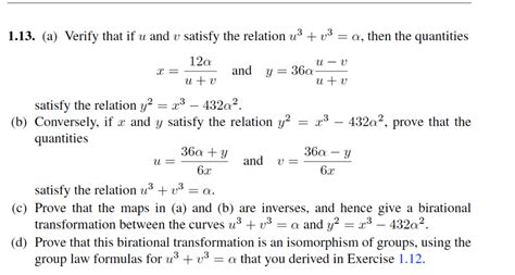 Solved C Prove That The Maps In A And B Are Inverses And Chegg Com
