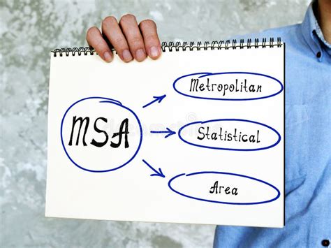 Msa Metropolitan Statistical Area On Concept Photo Young Smiling