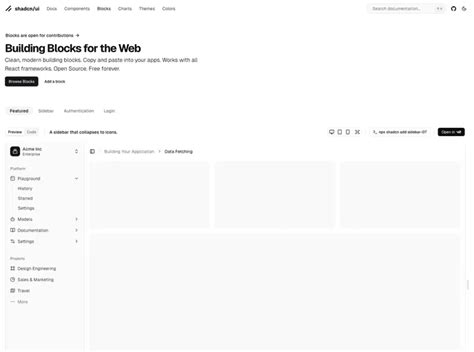 Templates By Shadcn Ui Built At Lightspeed