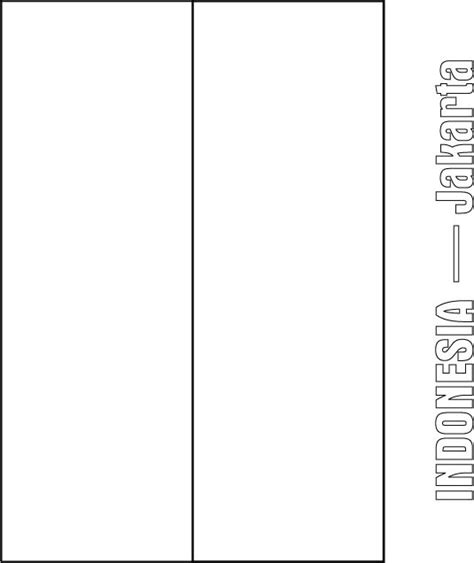 Indonesia Flag Coloring Page