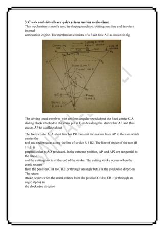 Quick Return Mechanism PDF